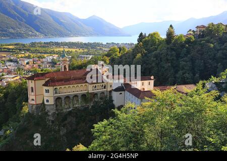 Locarno, located at the southern foot of the Swiss Alps. Switzerland ...
