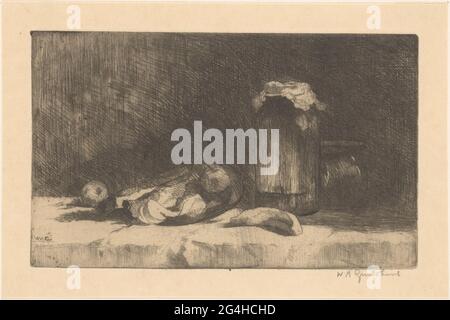 Still life with fruit and placement bottle Stock Photo - Alamy