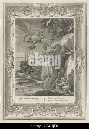 . Andromeda is chained to a rock, as a sacrifice to a sea monster ...