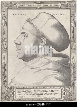 Portrait of Martin Luther; Martinus Lutherus Islebius Theologus ...