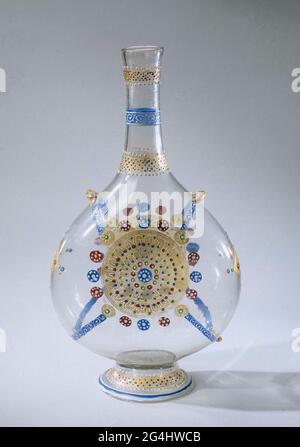 Pilgrim flask red on white first half of the 7th century BC - National ...