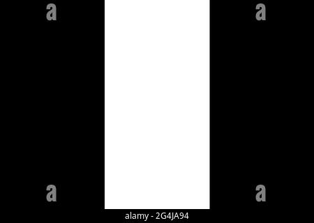 Tricolor flag vertical line proportion in color mode black and white ...