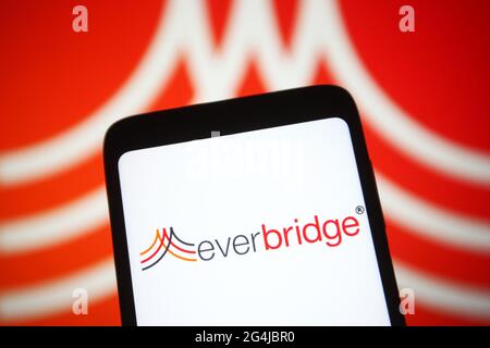 Ukraine. 21st June, 2021. In this photo illustration an Everest Re ...