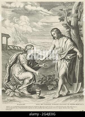 Christ appears as a gardener to Maria Magdalena (Noli Me Tangere), Anonymous, After Jacob Neefs ...