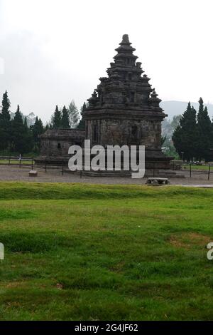 Temples at Candi Arjuna Hindu Temple Complex, Dieng Plateau, Central ...