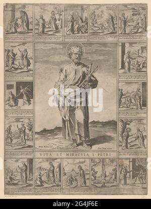 Illustration of Saint Peter the Apostle Preaching to the Council his ...