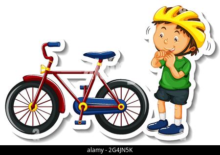 Safe cycling isolated cartoon vector illustrations. Smiling girl wears ...