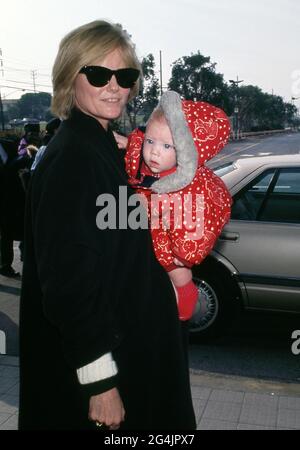 Cheryl Tiegs and son Zachary Peck 1992 Credit: Ralph Dominguez ...