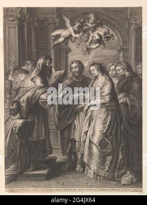 Maria and Joseph's marriage Stock Photo - Alamy