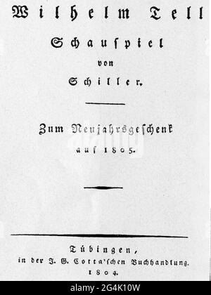theatre / theater, play, "Wilhelm Tell", by Friedrich Schiller (1759 ...