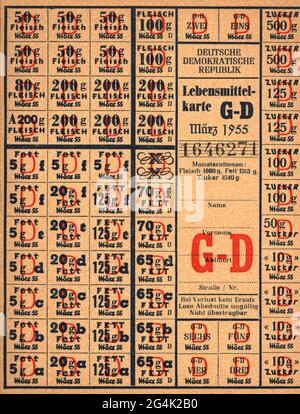 trade, food, food ration card for sugar, Berlin, Germany, 1921 the ...