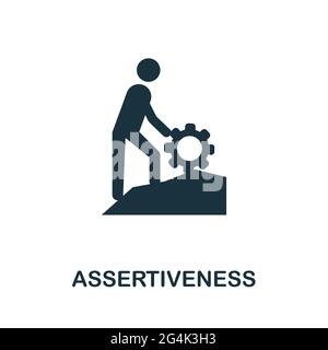 Assertiveness creative icon. Simple element illustration. Assertiveness ...