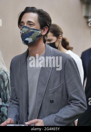 Milan, Adrien Brody at the Armani fashion show The American actor and ...