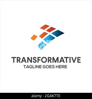 Logo transform, transformation, evolution icon, development, growth ...