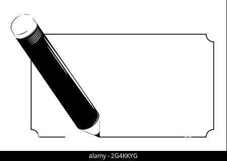 pencil corner border Stock Vector Image & Art - Alamy