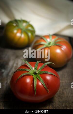 Tomatoes on wood, Sicily, Italy, Europe Stock Photo - Alamy
