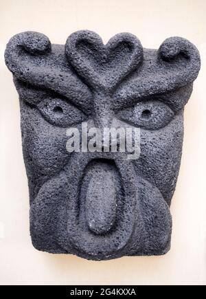 lava stone mask Stock Photo - Alamy