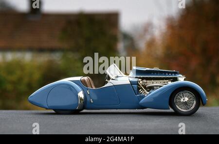 Bugatti Type 57 by Gerald Wingrove MBE expert model maker Stock Photo ...