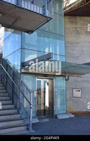 Glass Lift Shaft See Through Elevator Structure Stock Photo - Alamy