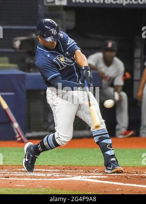 Tampa Bay Rays' Francisco Mejia plays during a baseball game, Sunday ...