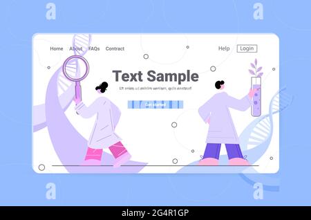 scientist analyzing DNA of plants in test tube researcher making ...