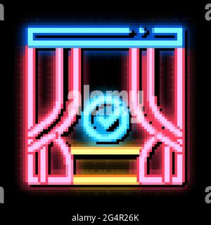 event waiter neon glow icon illustration Stock Vector Image & Art - Alamy