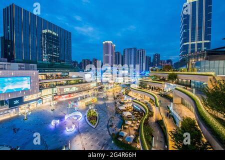 Chengdu vientiane city at night Stock Photo - Alamy