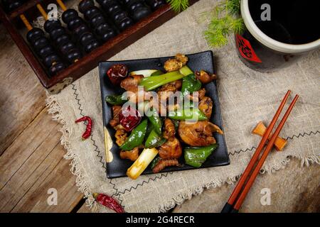 Fried fatty intestine Stock Photo - Alamy
