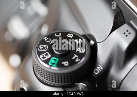 Digital SLR Camera mode dial Stock Photo - Alamy