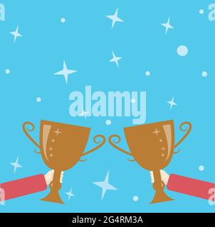 Business success. Awarding ceremony, rewarding concept. Vector ...