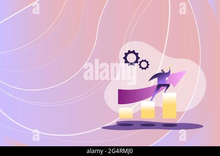 Colorful Image Displaying Progress Abstract Leading Moving Forward ...