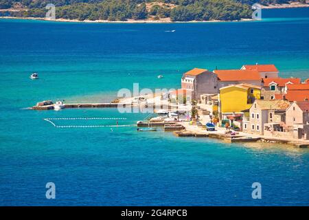 Island of Krapanj archipelago view Stock Photo - Alamy