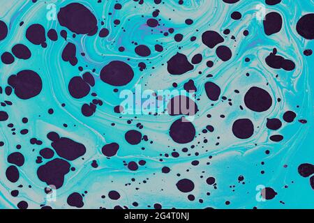 Abstract fluid art background dark purple colors. Liquid marble ...