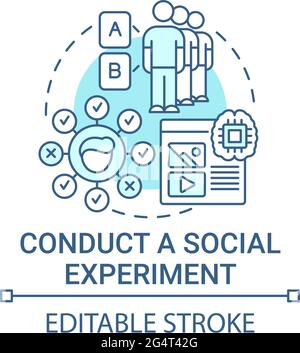 Conduct social experiments concept icon Stock Vector Image & Art - Alamy