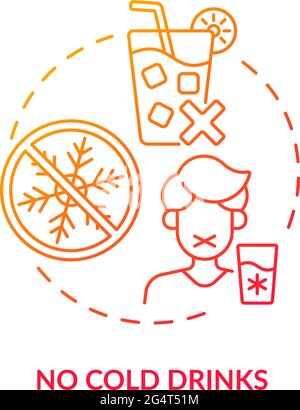 Cold drinks linear icon concept. Cold drinks line vector sign, symbol ...