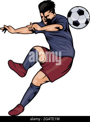 avatar man soccer player,vector graphic Stock Vector Image & Art - Alamy