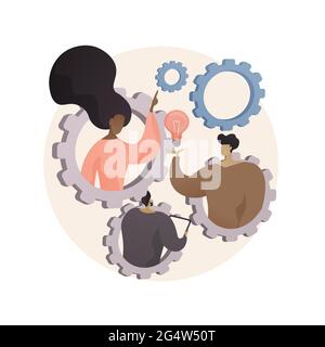 Dedicated team abstract concept vector illustration Stock Vector Image ...