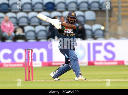 Sri Lanka's Kusal Perera bats during the Asia Cup cricket match between ...