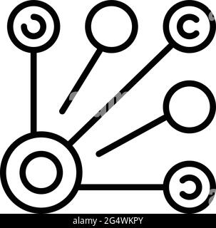 Narrow market icon. Outline Narrow market vector icon for web design ...