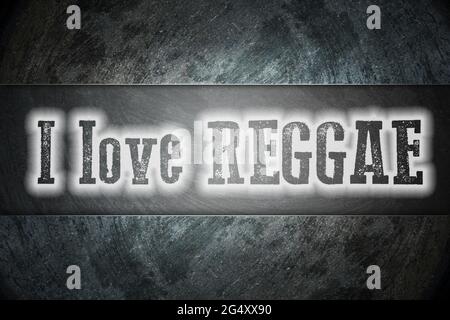 I Love Reggae Concept text on background Stock Photo - Alamy