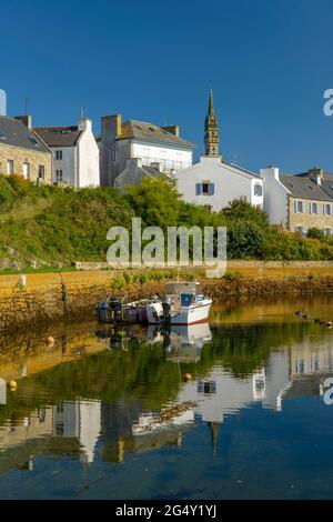 Church of Lampaul, Ouessant Island, Ile bretonne, Finistère, France ...