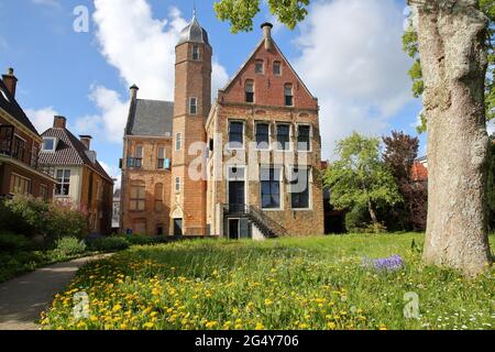 FRANEKER, NETHERLANDS - MAY 16, 2021: The medieval facade of Museum ...