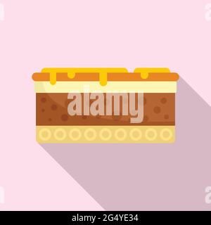 Greece food moussaka icon. Flat illustration of Greece food moussaka ...