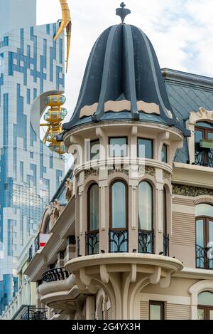 Old, beautifully decorated buildings in a historic old town. Picture ...