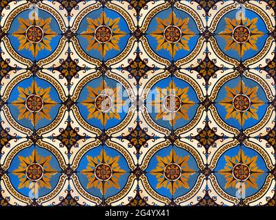 Ancient hydraulic tiles, Sao Joao del Rei, Minas Gerais, Brazil Stock ...