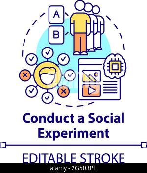 Conduct social experiments concept icon Stock Vector Image & Art - Alamy