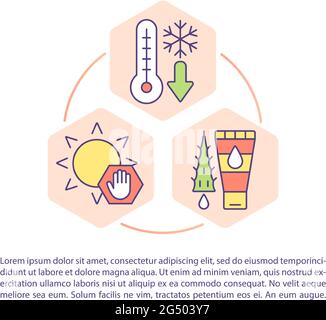 Sunstroke prevention vector infographic template Stock Vector Image ...