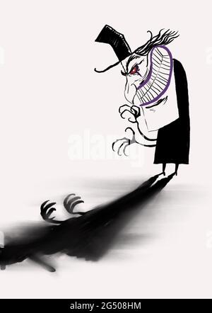 Demon mythical monster 3d render Stock Photo - Alamy