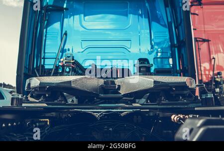 truck and trailer connection Stock Photo - Alamy