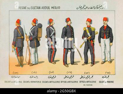 The history of Ottoman Empire. A turkish soldier holding a lance is ...